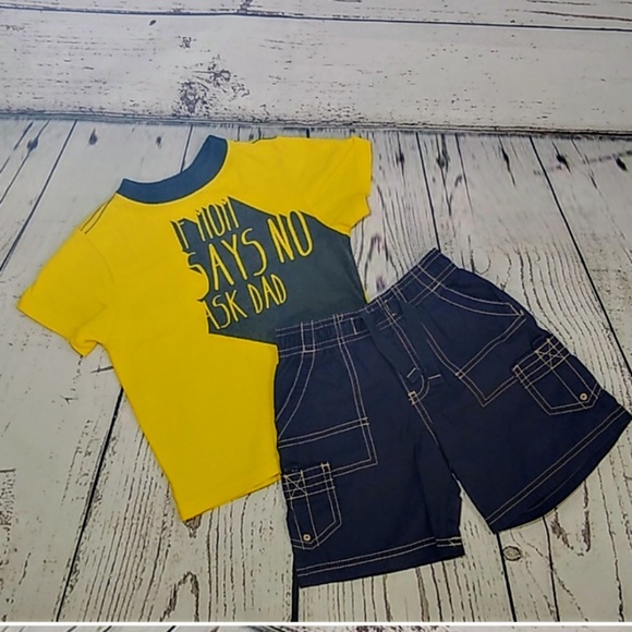 OshKosh B'gosh | Matching Sets | 3t Boys Ask Dad Graphic Tee Cargo ...
